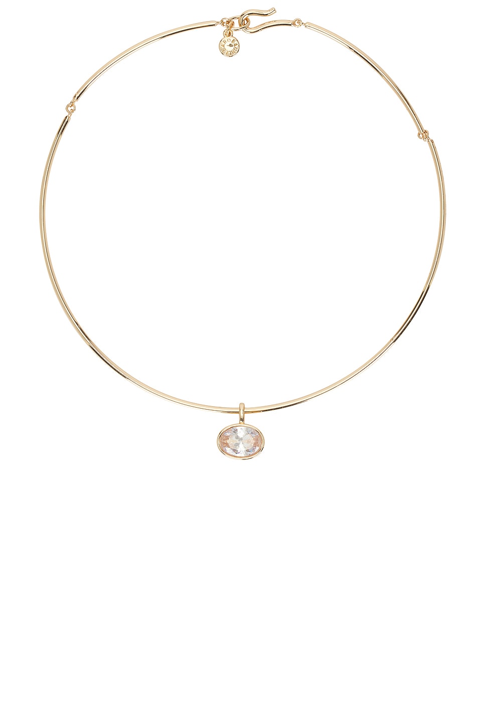 BaubleBar Jelane Gem Collar Necklace in Clear | REVOLVE