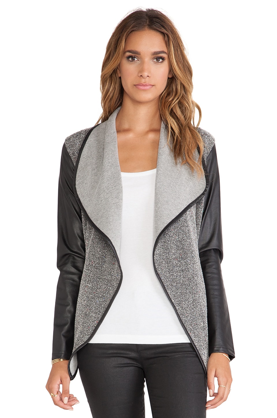 Steve Madden Allena Jacket in Black & Whitecap | REVOLVE