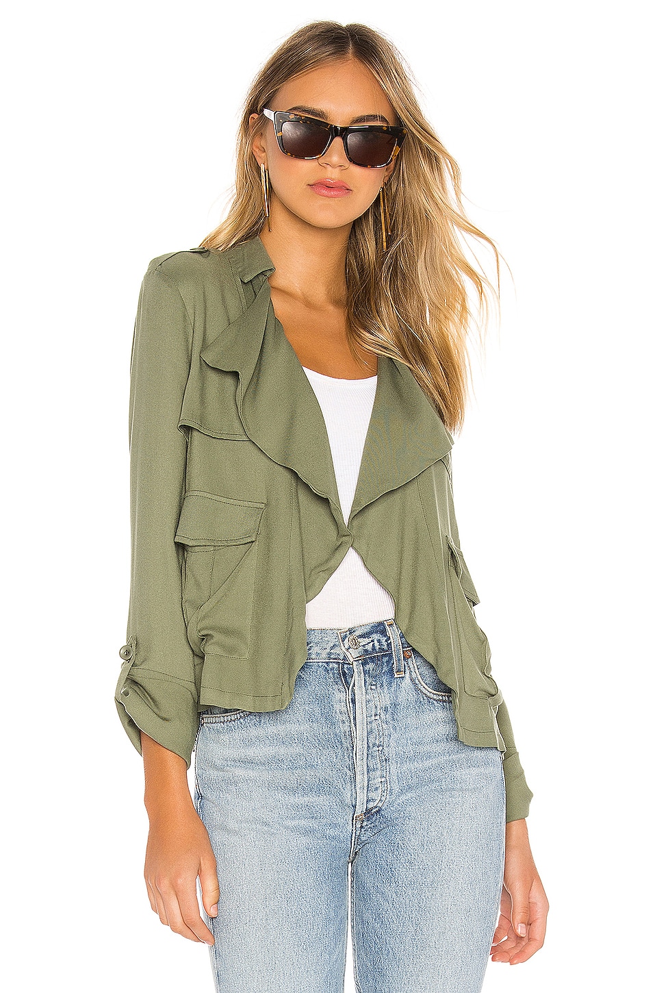 Steve Madden Jack by Steve Madden Secret Agent Jacket in Dusty Olive ...