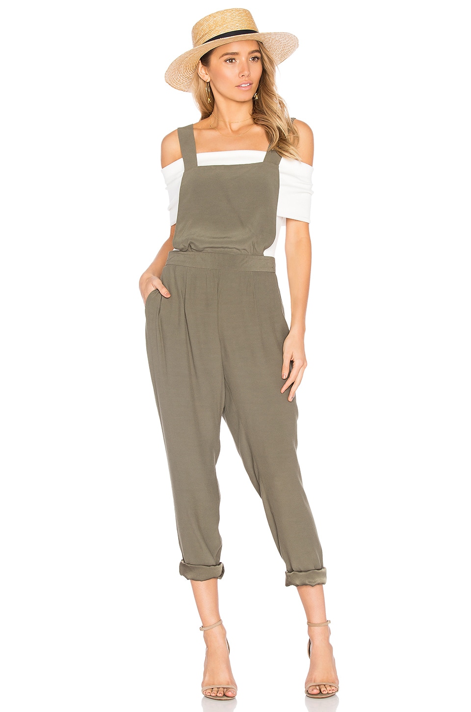 Steve Madden Kelly Overalls in Sage | REVOLVE