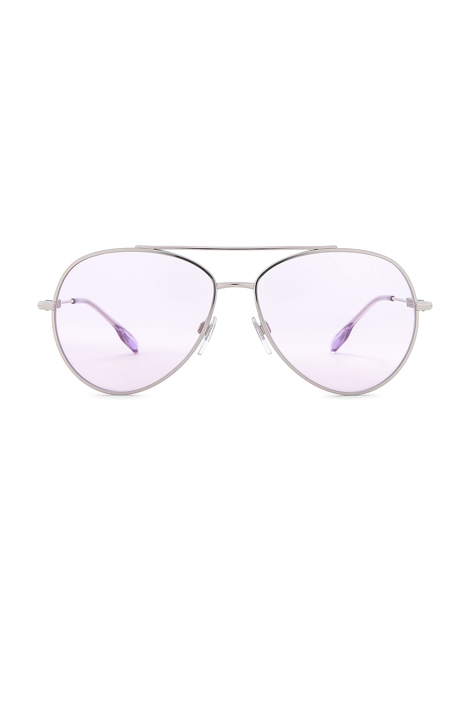 Burberry Aviator Sunglasses in Silver | REVOLVE