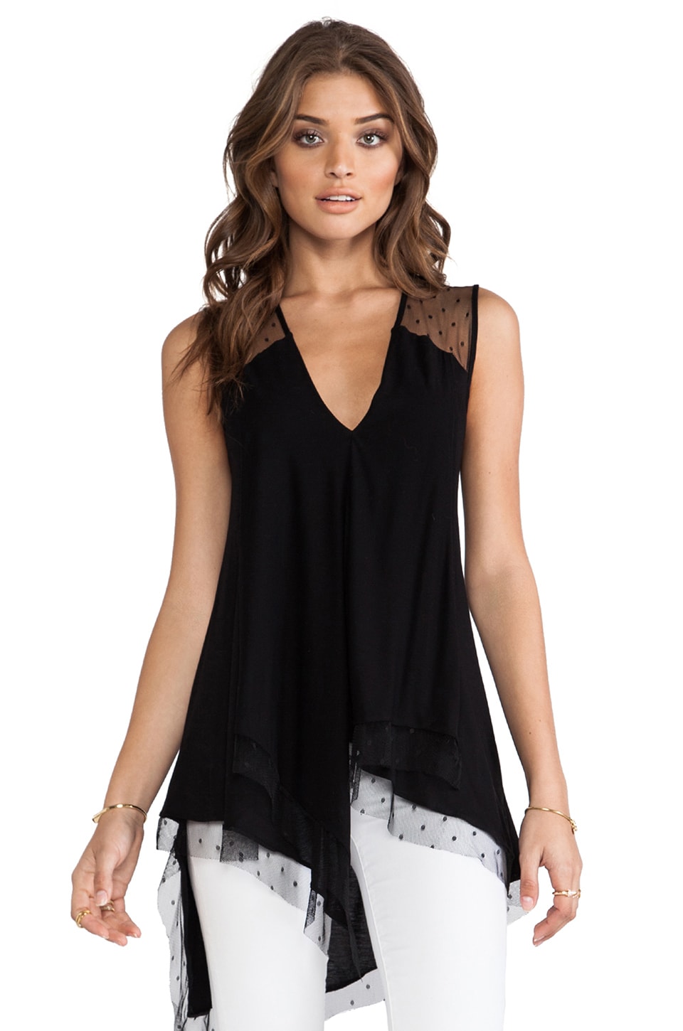 BCBGMAXAZRIA Brooke Top in Black | REVOLVE
