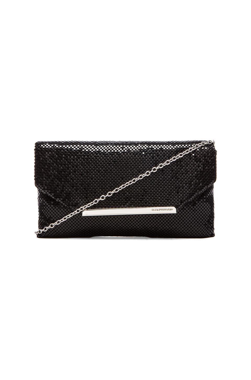 BCBGMAXAZRIA Bardot Metal Mesh Clutch in Black | REVOLVE