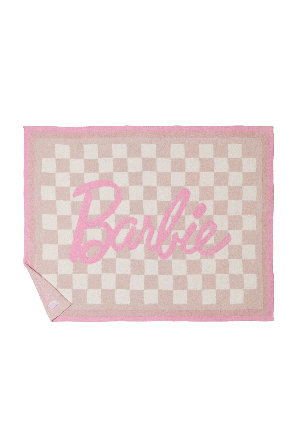 Barefoot Dreams CozyChic Barbie Checkered Throw in Barbie Pink Multi ...
