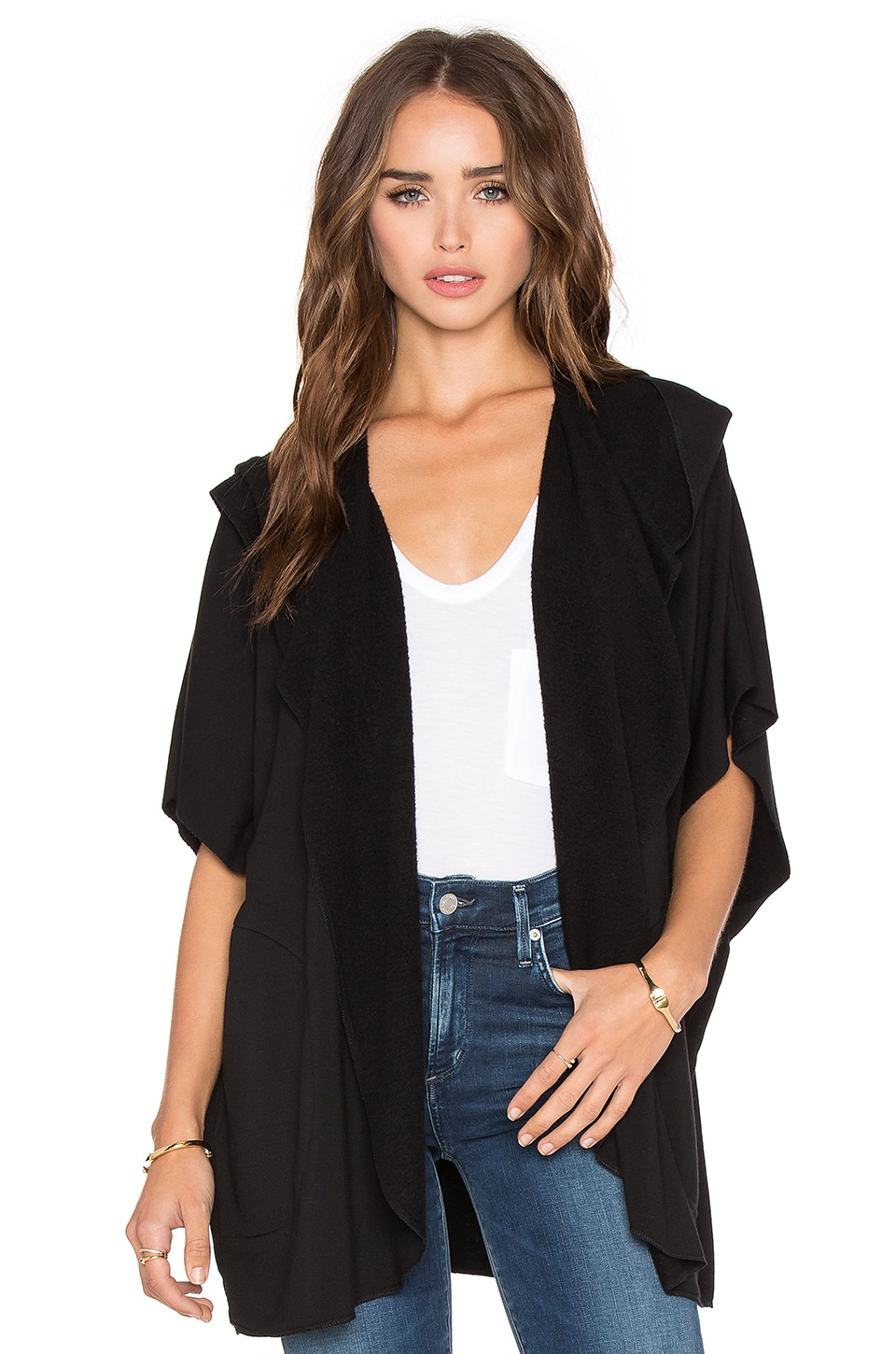 Beautiful People Draped Cardigan in Black | REVOLVE