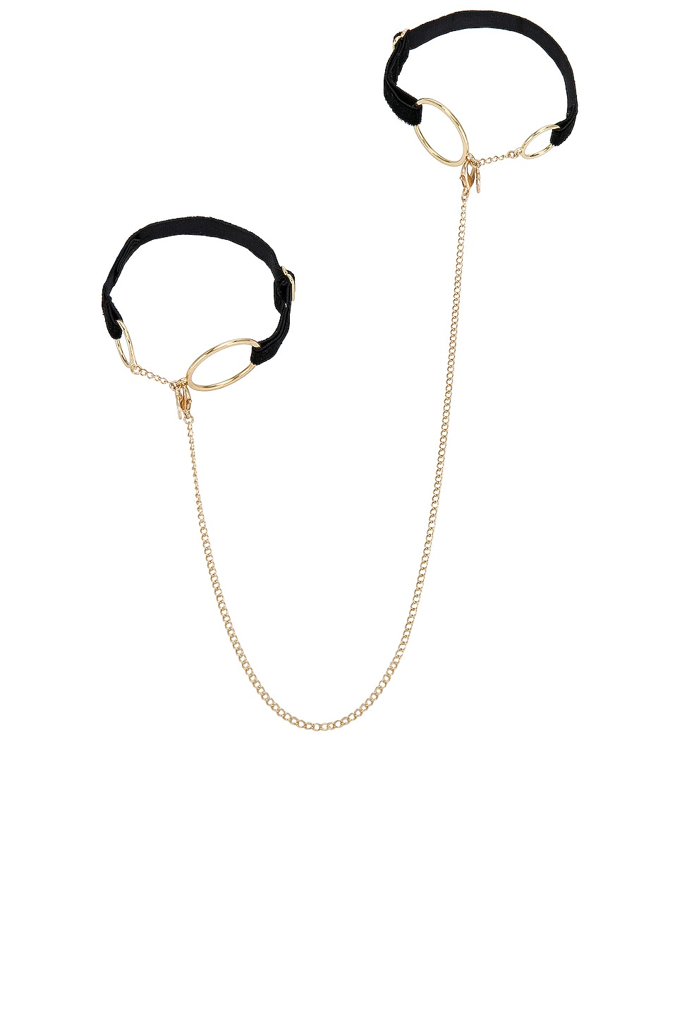 BLUEBELLA Simone Cuffs in Black & Gold | REVOLVE