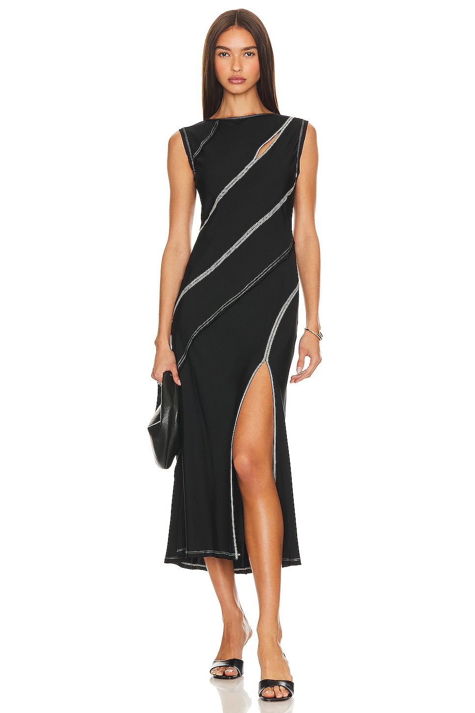 Bec + Bridge Emery Panel Maxi Dress in Black & Ivory | REVOLVE