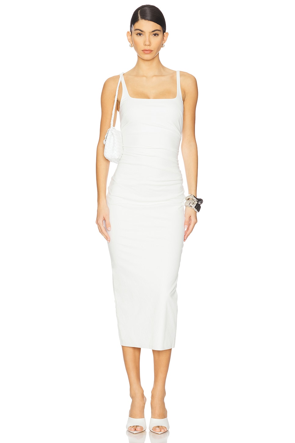 Bec + Bridge Aveline Tuck Midi Dress in White | REVOLVE