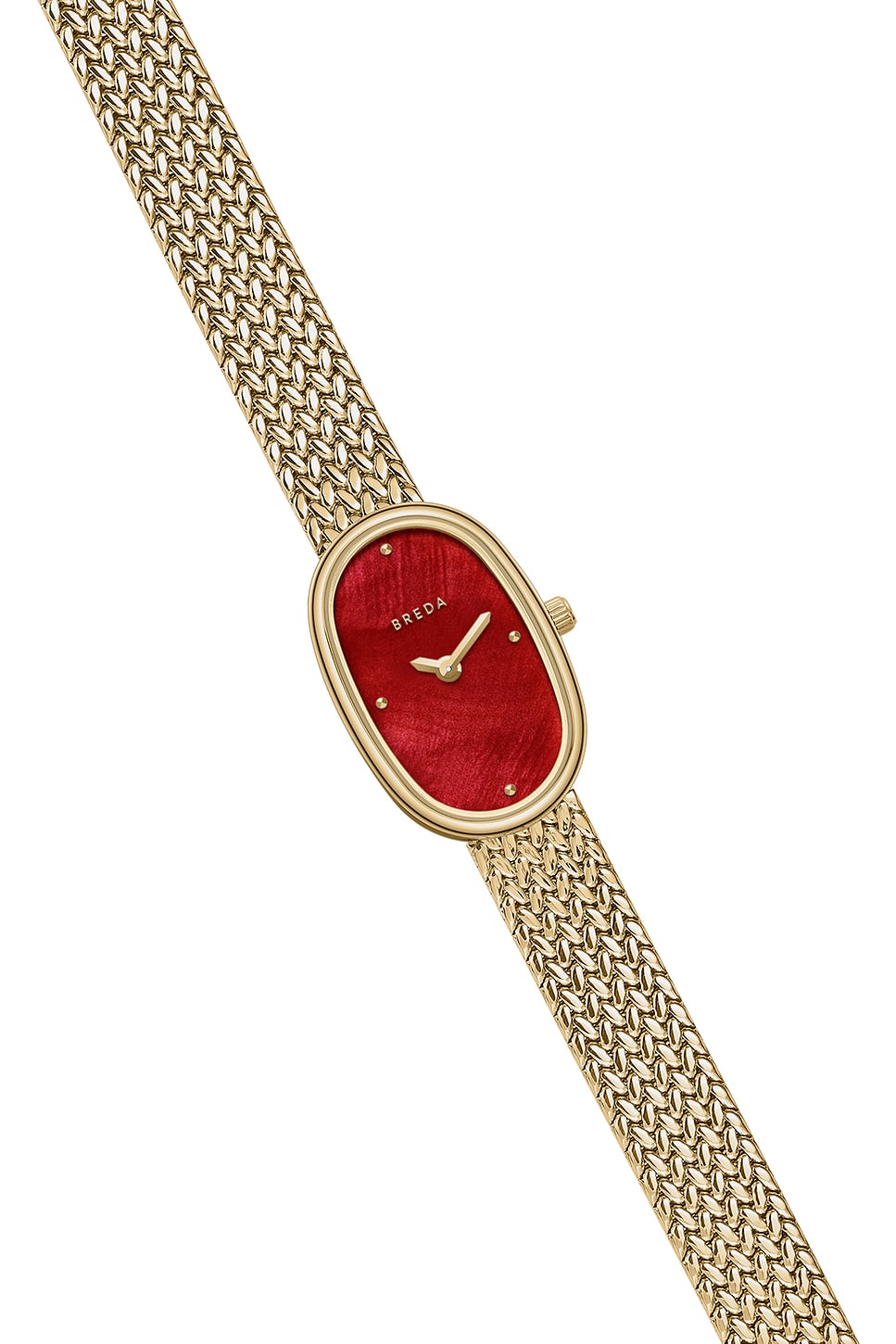 Breda Jane Thethered in Gold & Red Mother-of-pearl Dial | REVOLVE