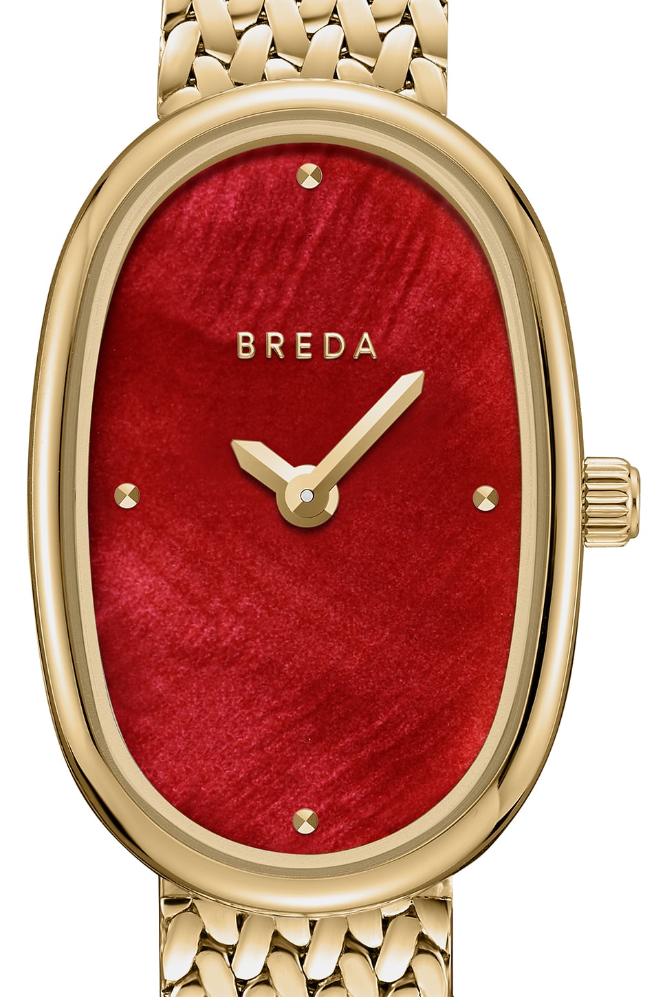 Breda Jane Thethered in Gold & Red Mother-of-pearl Dial | REVOLVE