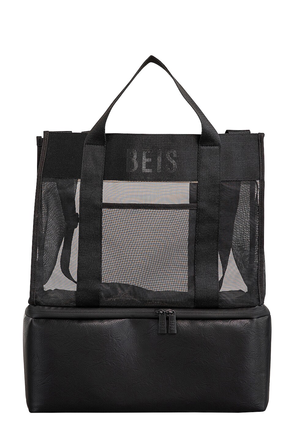 BEIS Mesh Cooler Tote in Black | REVOLVE