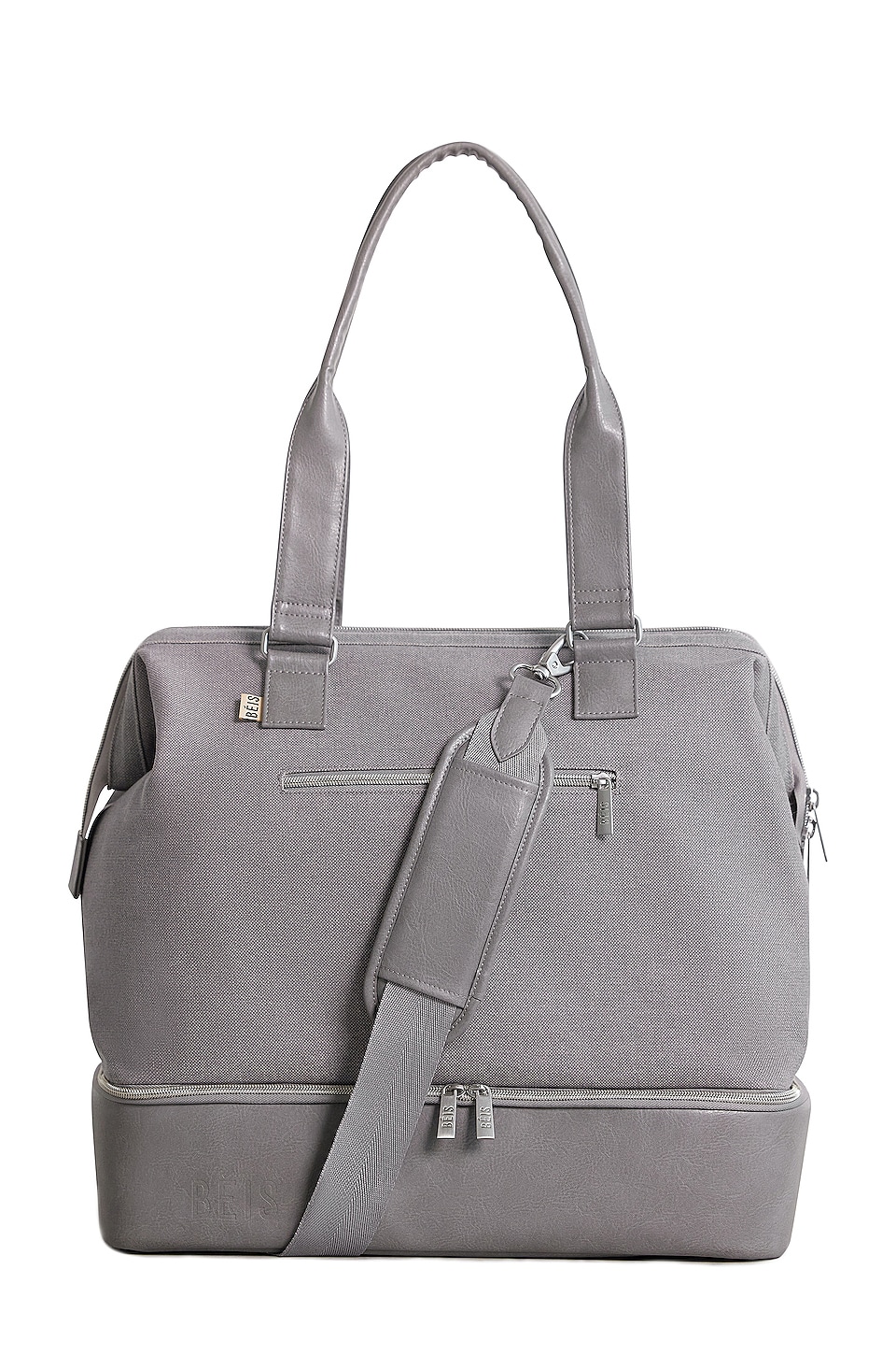 BEIS The Mini Weekend Bag in Grey | REVOLVE