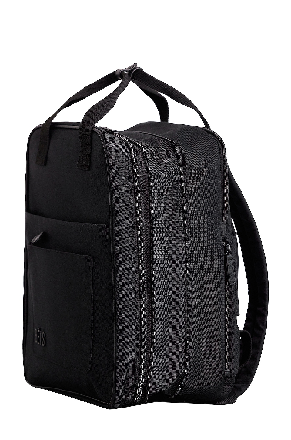 BEIS The Expandable Backpack in Black | REVOLVE