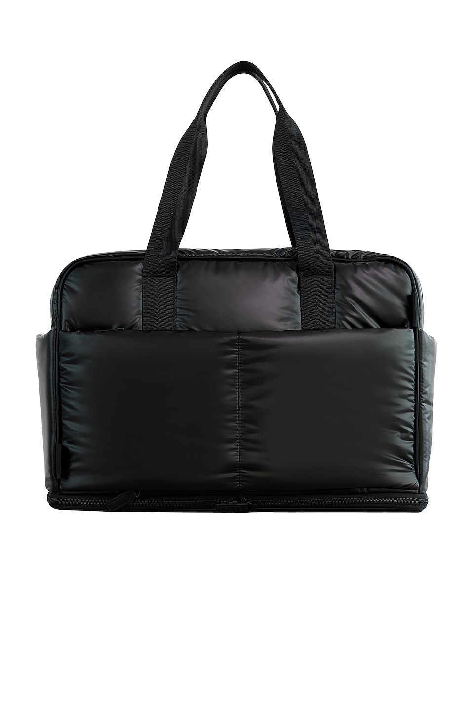BEIS The Expandable Puffy Duffle in Black | REVOLVE
