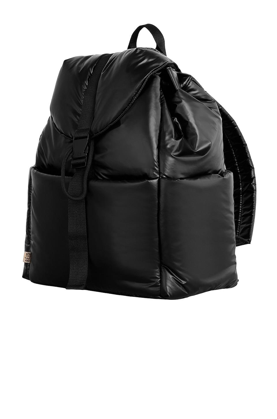 BEIS The Puffy Backpack in Black | REVOLVE