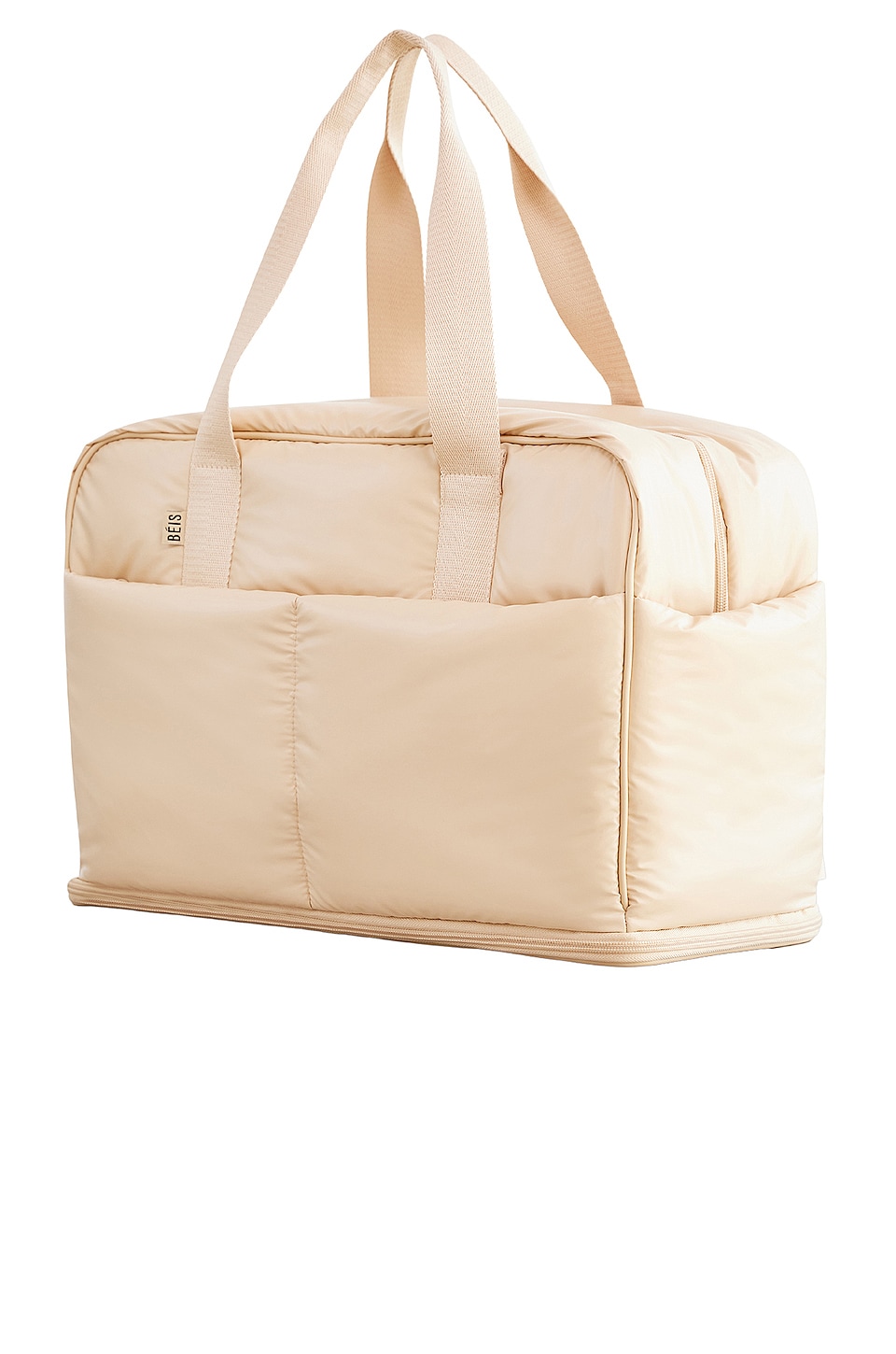 BEIS The Expandable Puffy Duffle in Beige | REVOLVE