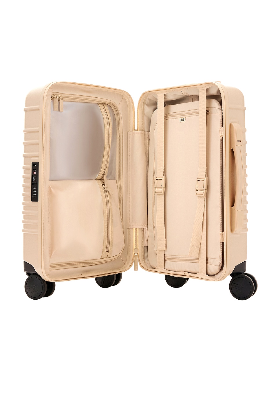 BEIS The Small Carry-on in Beige | REVOLVE