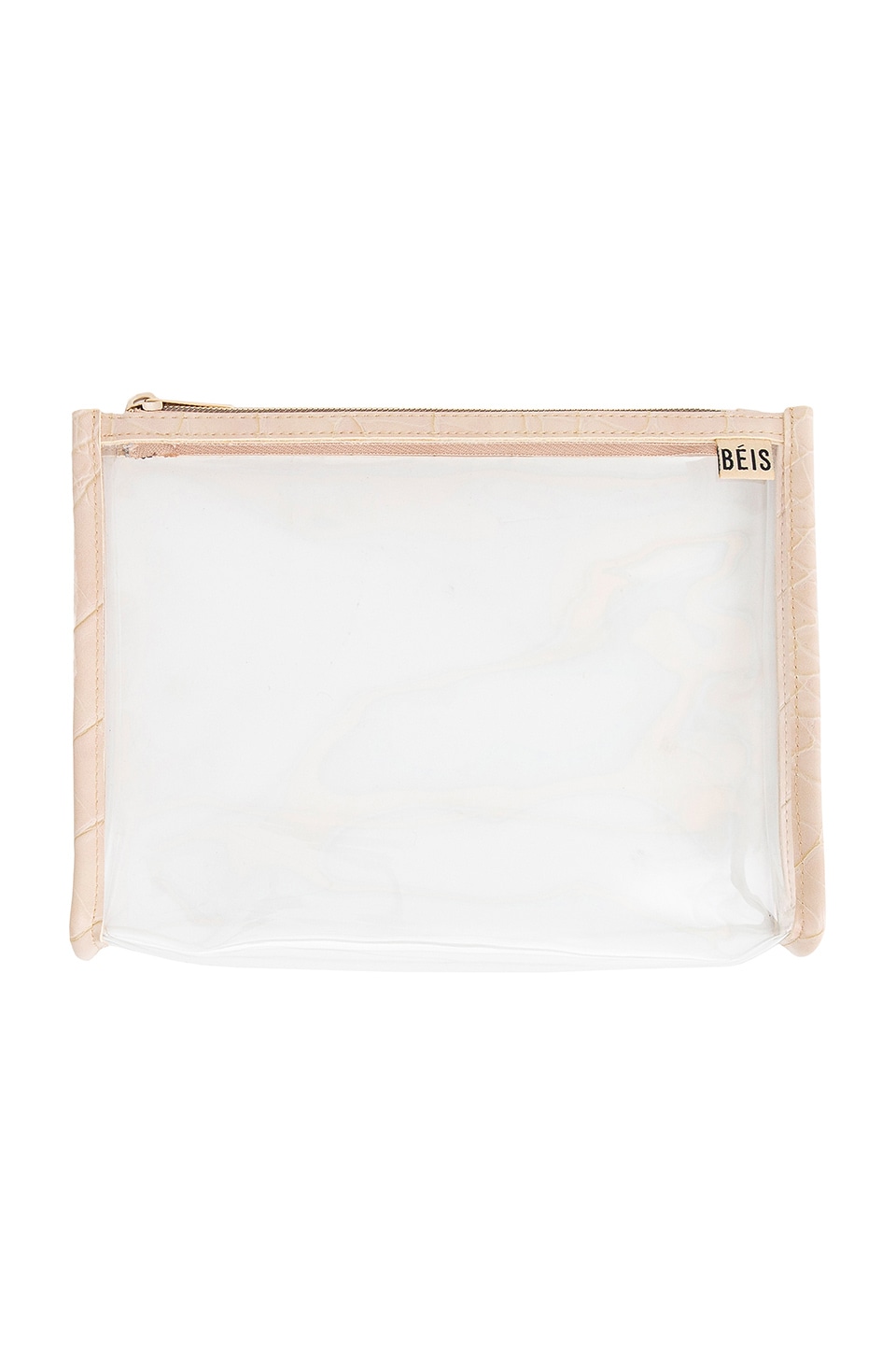 BEIS Passport and Luggage Tag Set in Beige Croc | REVOLVE