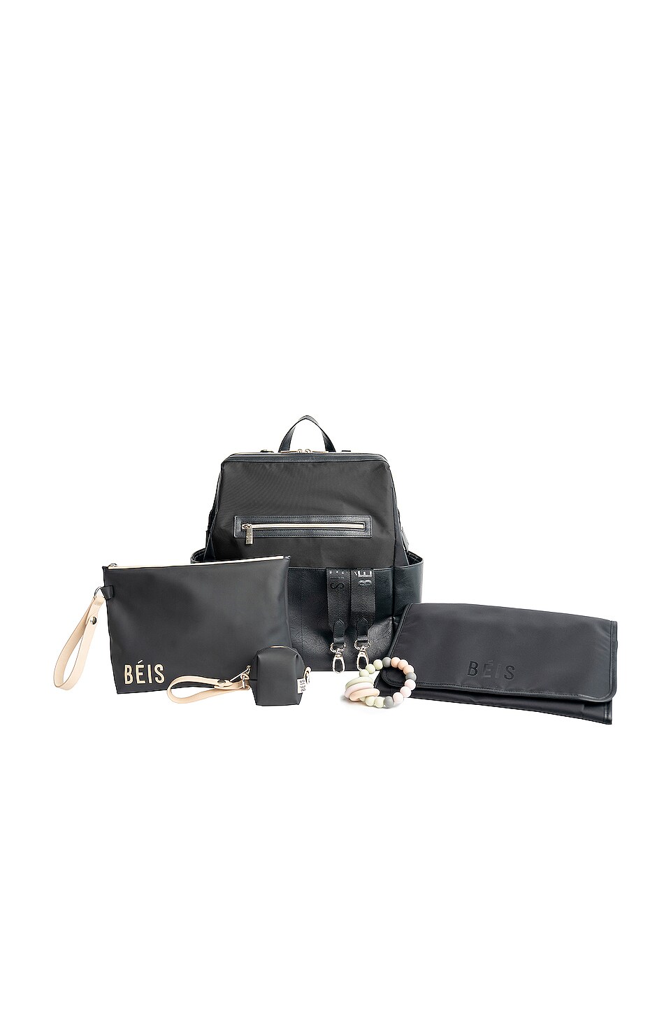 BEIS Backpack Diaper Bag in Black | REVOLVE