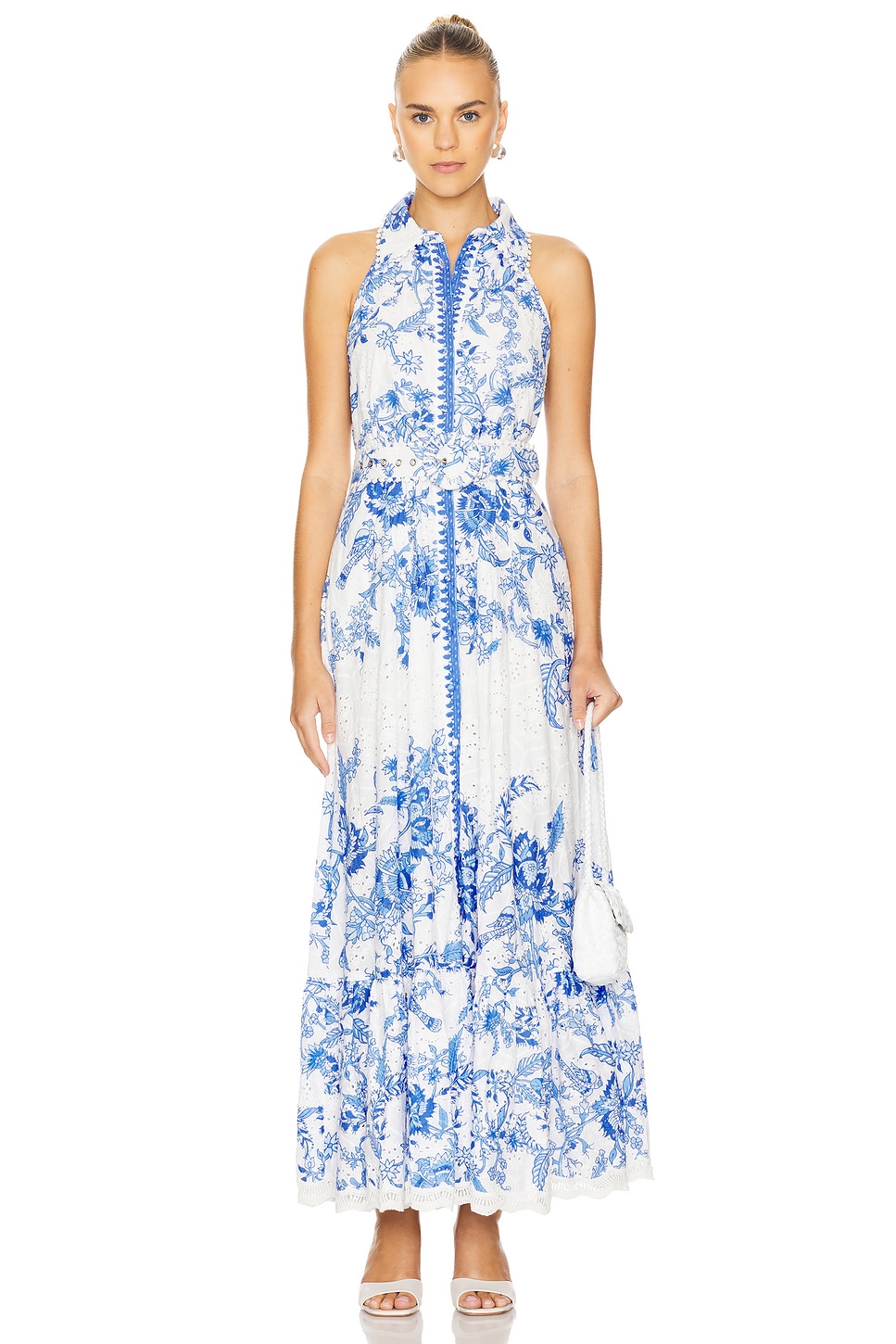 HEMANT AND NANDITA x REVOLVE Long Dress With Buckle Belt in Blue ...