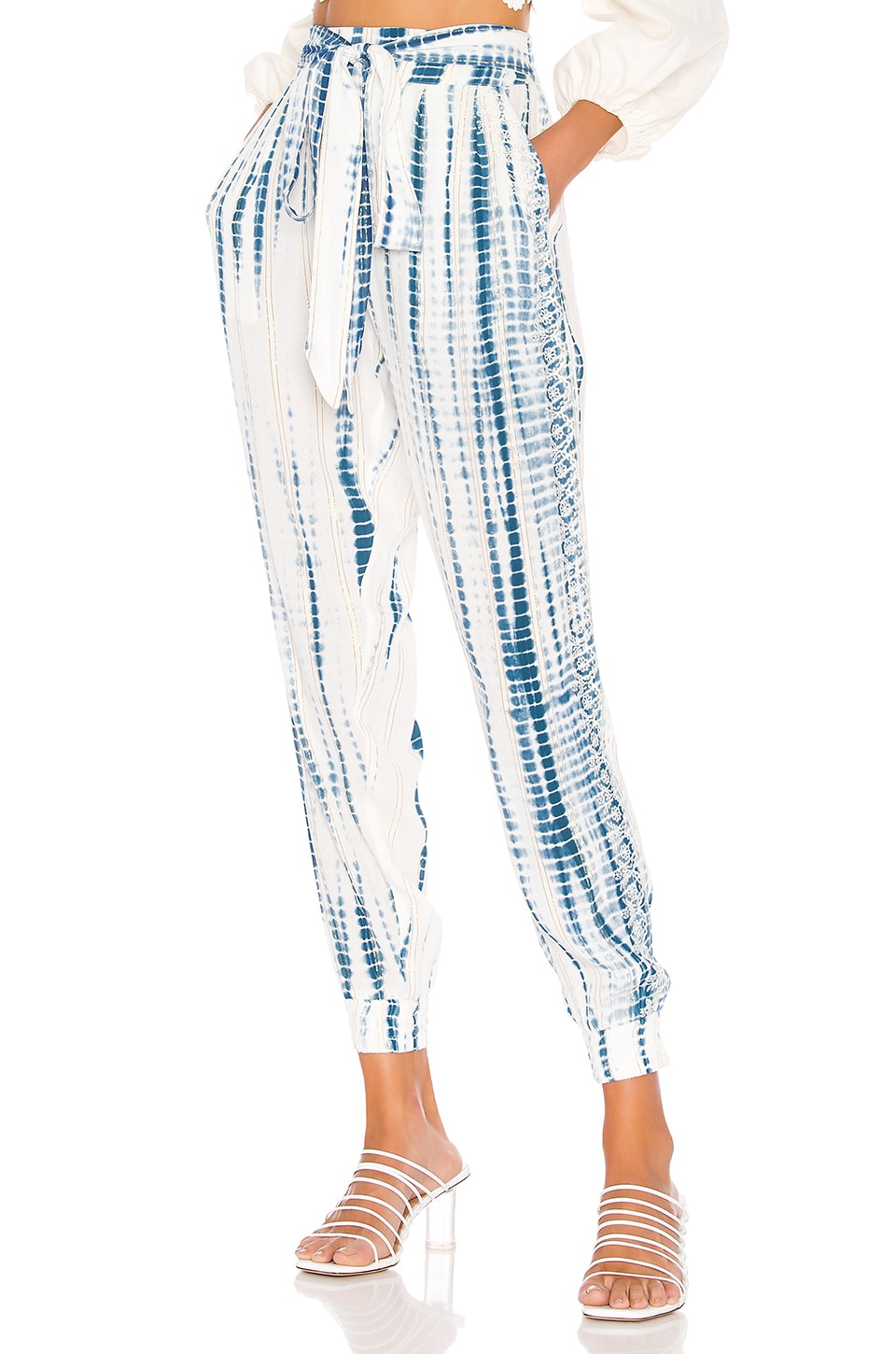 HEMANT AND NANDITA Esme Pant in Blue White | REVOLVE