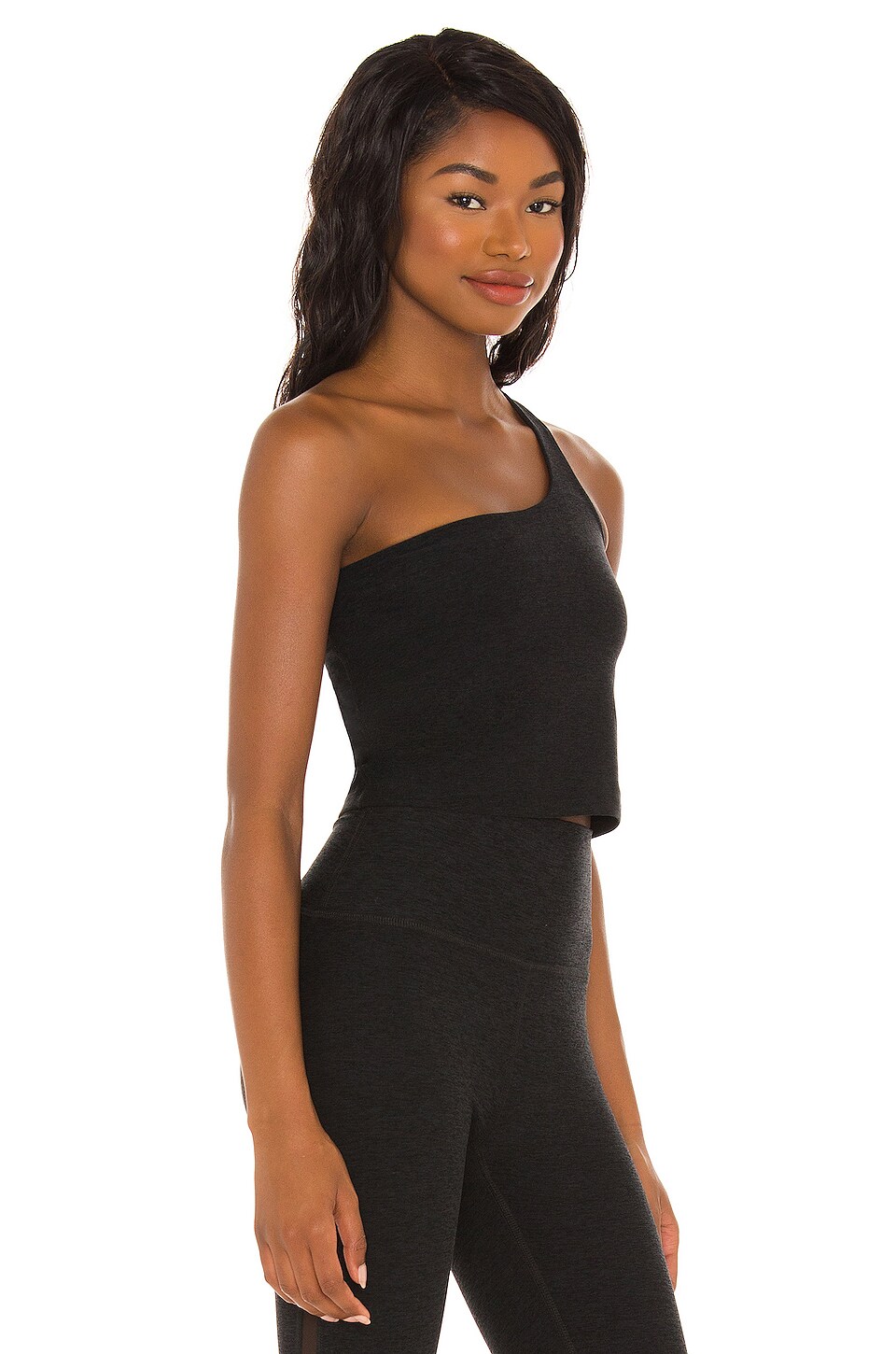 Beyond Yoga One & Only Shoulder Cropped Tank in Darkest Night | REVOLVE