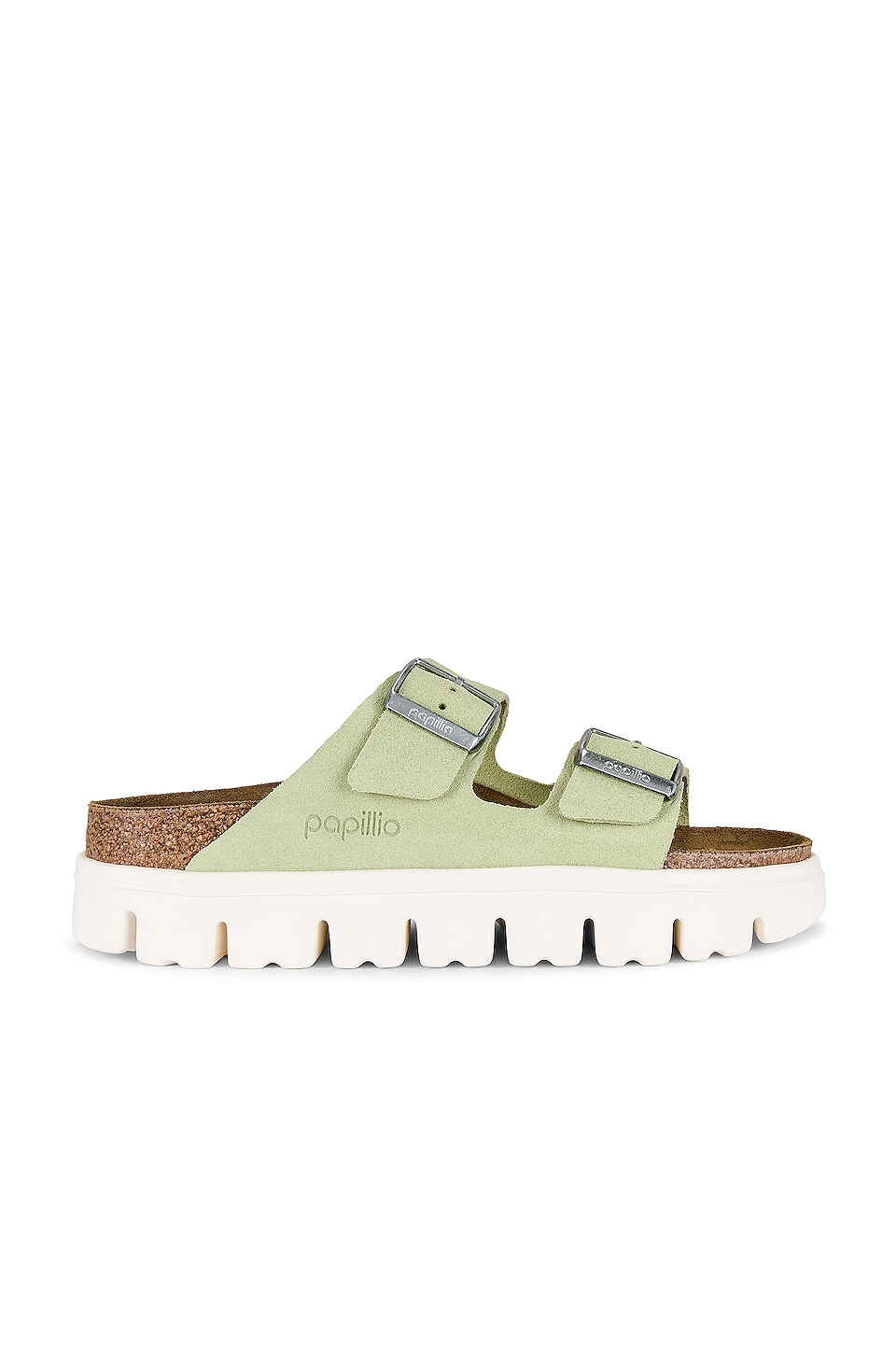 BIRKENSTOCK Arizona Chunky Sandal in Faded Lime | REVOLVE