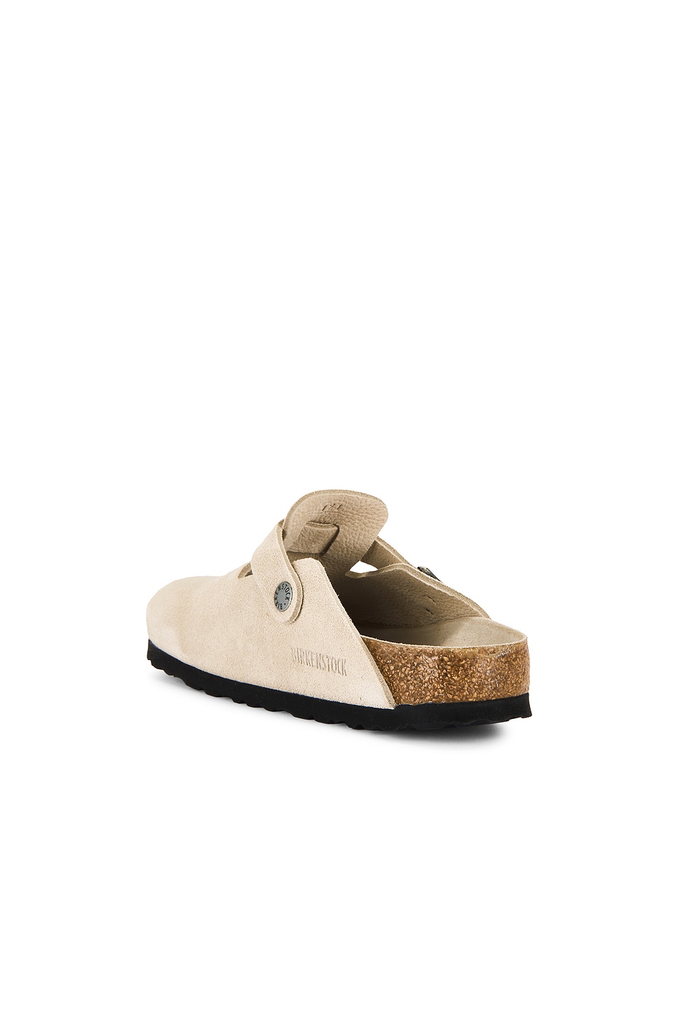 BIRKENSTOCK Boston Soft Footbed Clog in Oyster Suede Tonal | REVOLVE