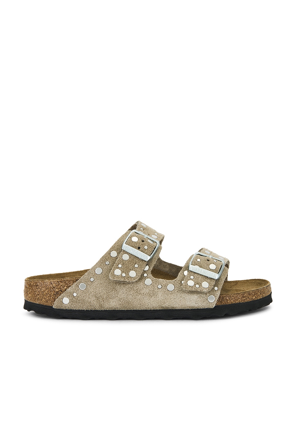 BIRKENSTOCK Arizona Rivets Sandal in Taupe | REVOLVE