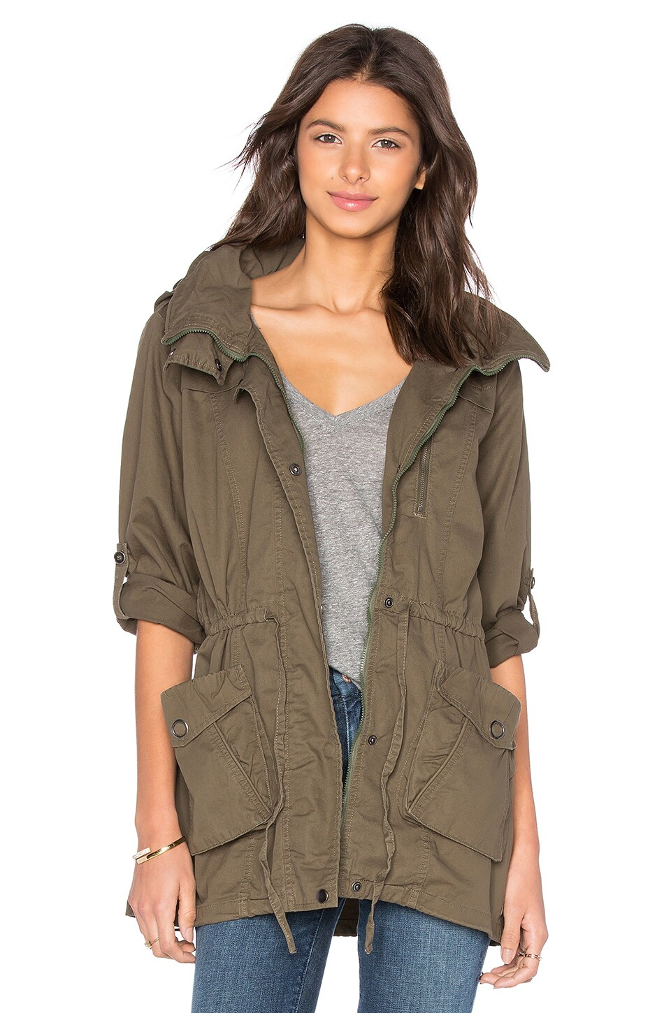 Bishop + Young Cargo Jacket in Olive | REVOLVE