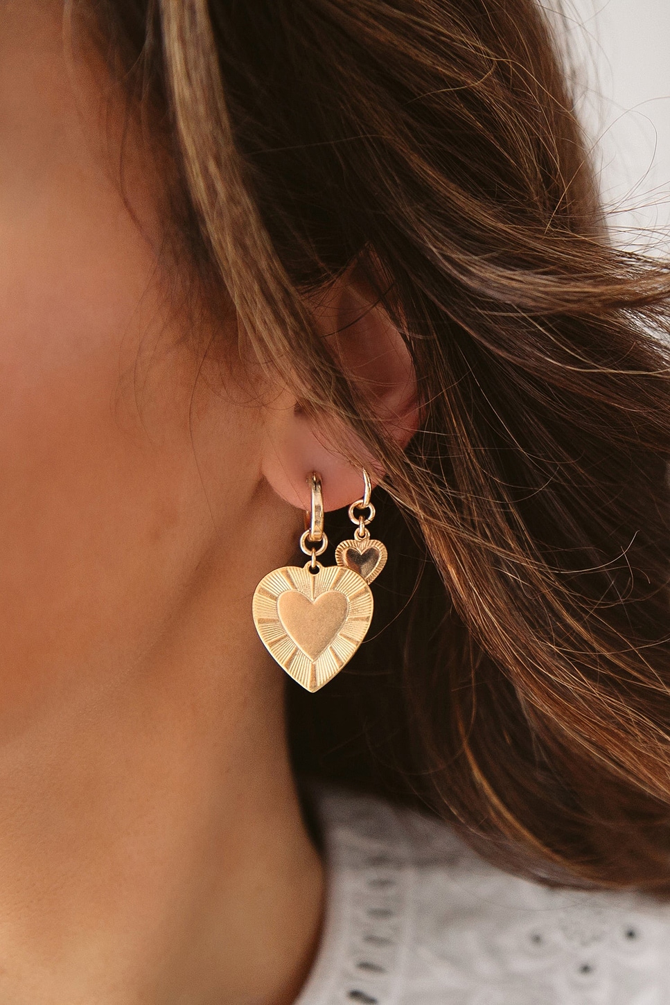 Brinker and eliza heart earrings store