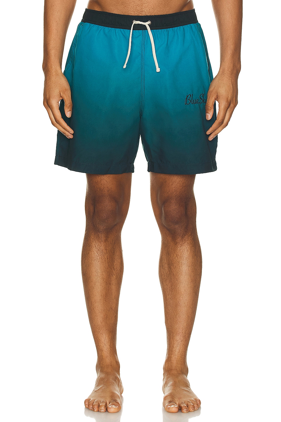 Blue Sky Inn Gradient Swim Trunk in Blue | REVOLVE