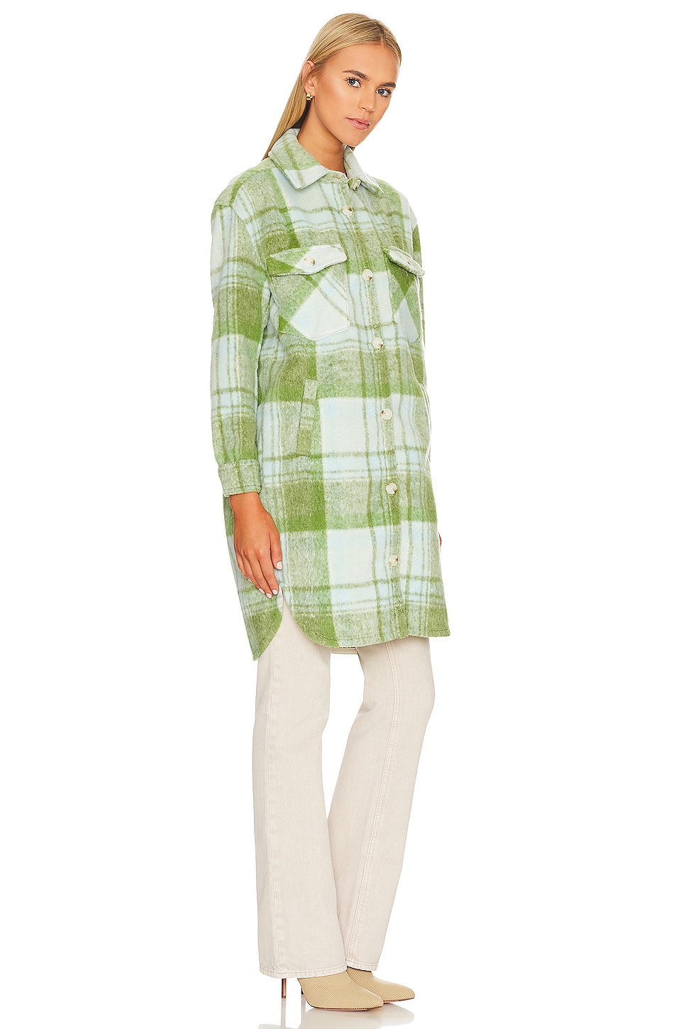 BLANKNYC Plaid Shacket in Lucky Charm | REVOLVE
