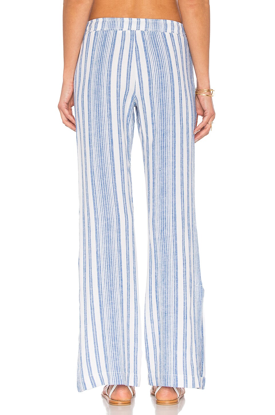 BELLA DAHL Side Slit Wide Leg Pant, White | ModeSens
