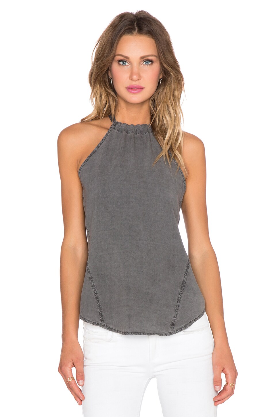 Bella Dahl Seams Halter Tank in Lunar Eclipse | REVOLVE