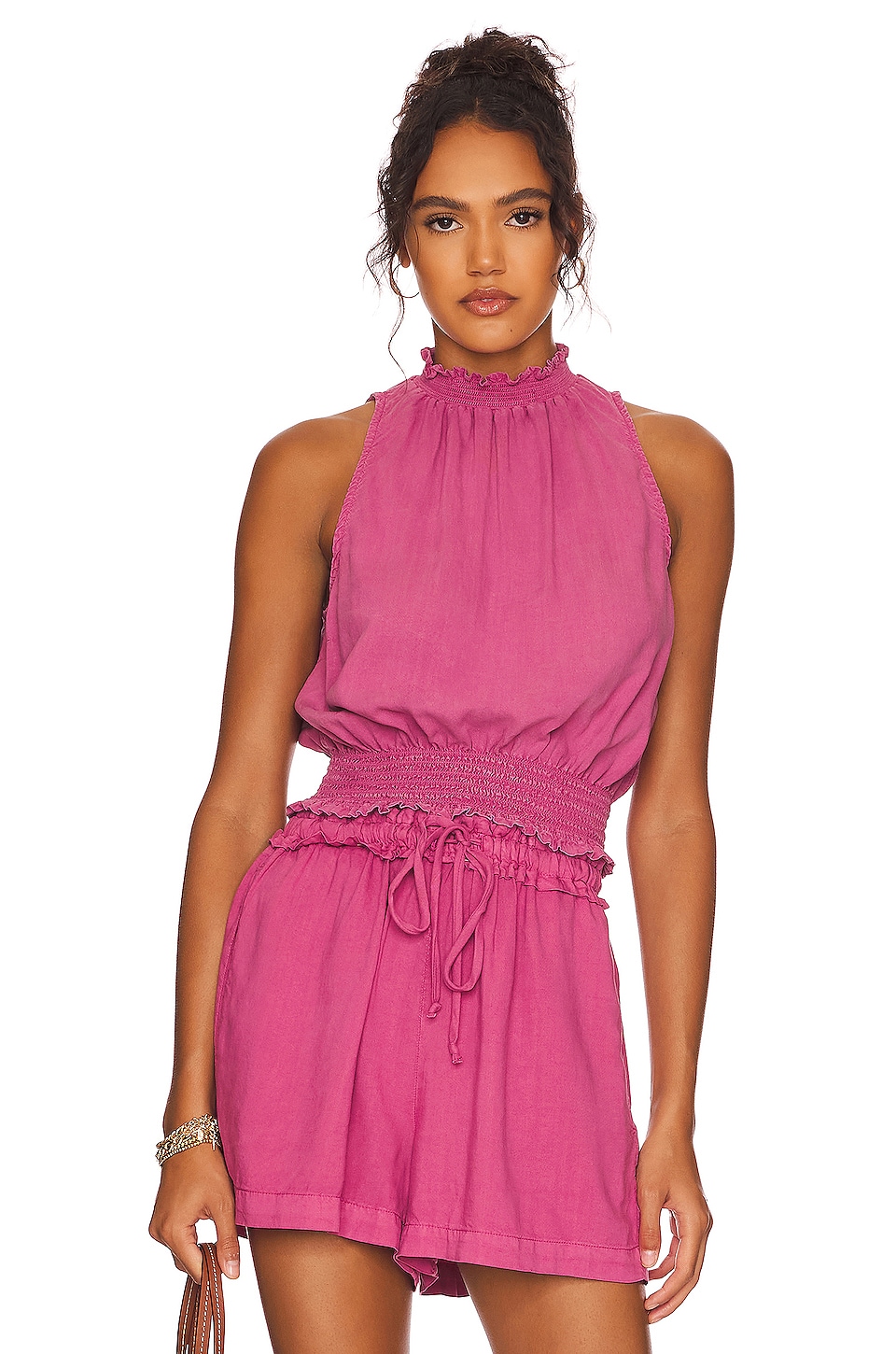 Bella Dahl Smocked Halter Top in Sweet Orchid | REVOLVE