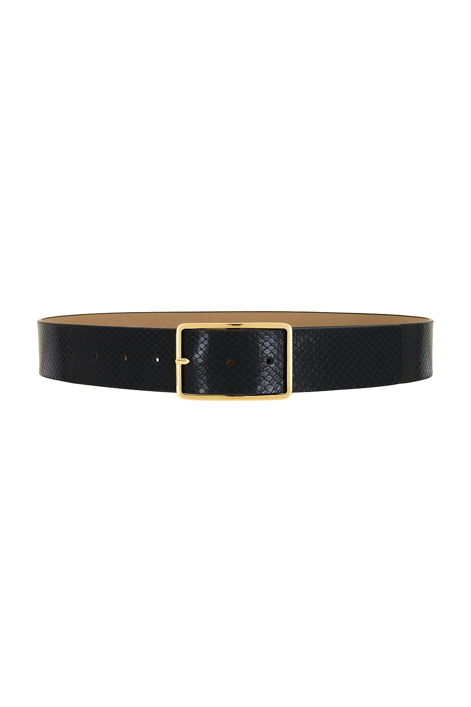 B-Low the Belt Milla Python Belt in Black & Gold | REVOLVE