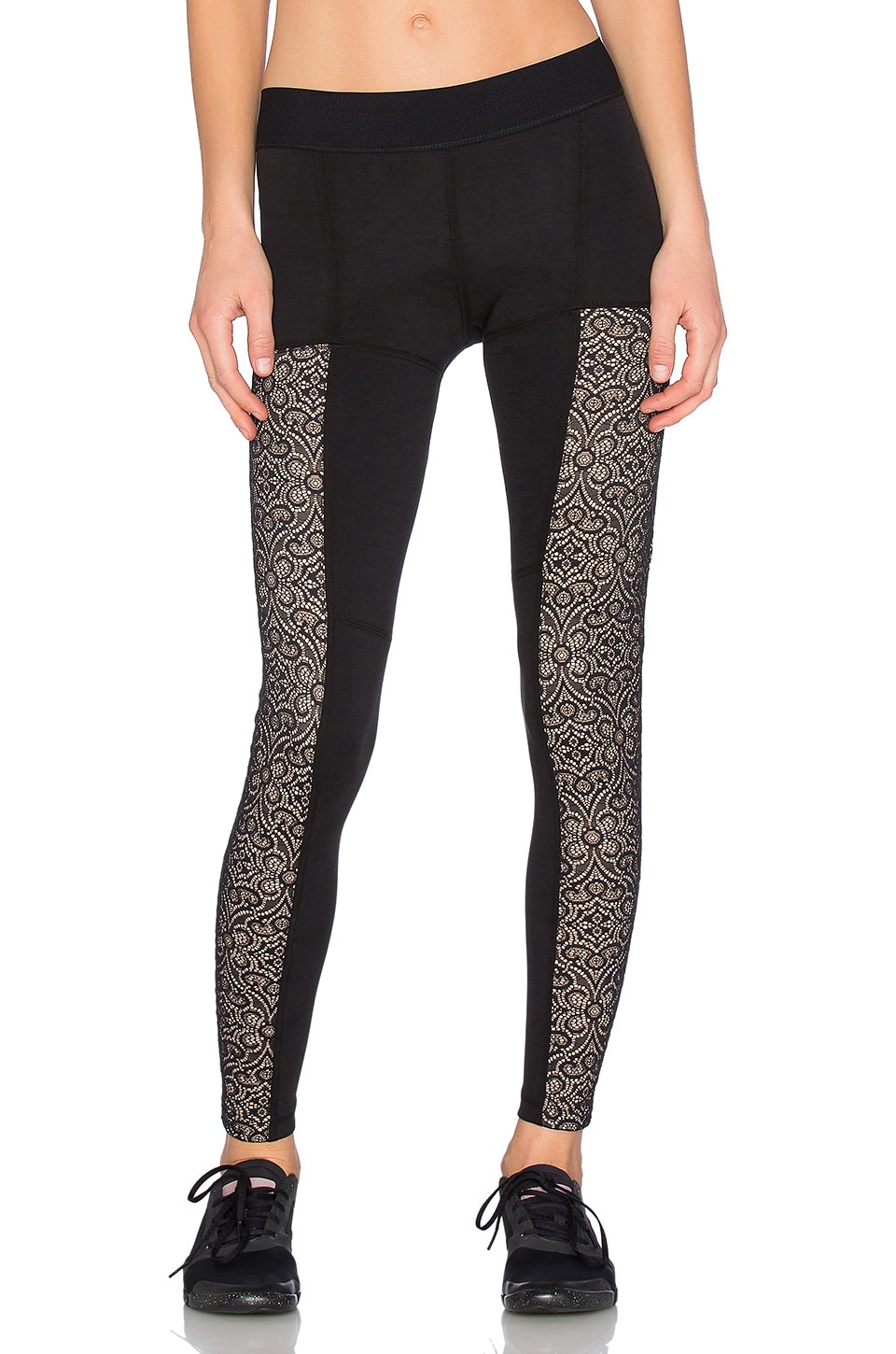 Blue Life Fit Lacey Contrast Legging in Black | REVOLVE