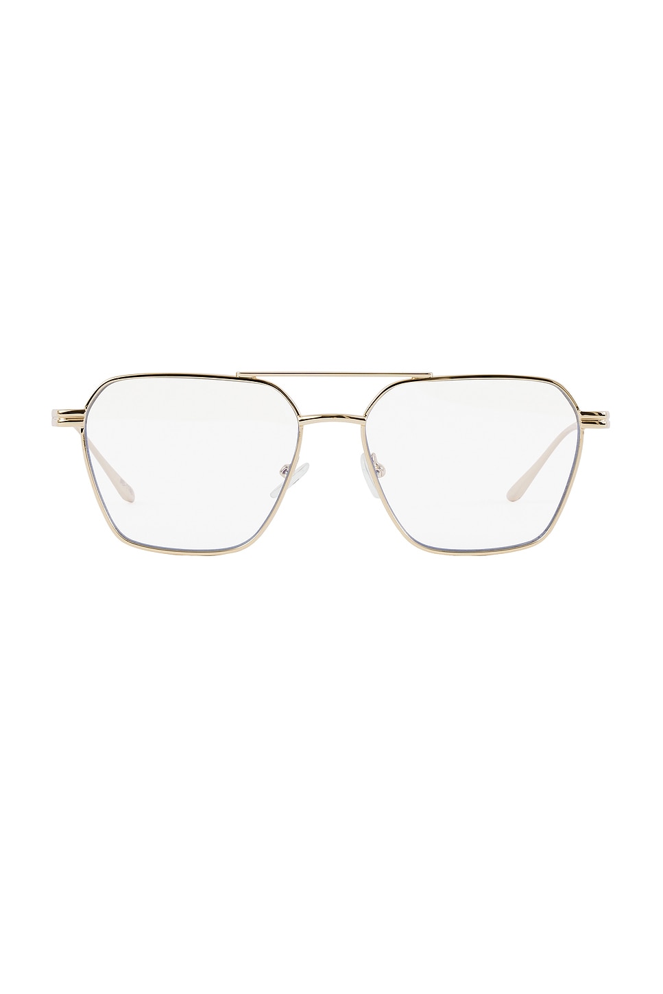 Banbe The Pfeiffer Optical Eyeglasses in Gold & Blue Light | REVOLVE