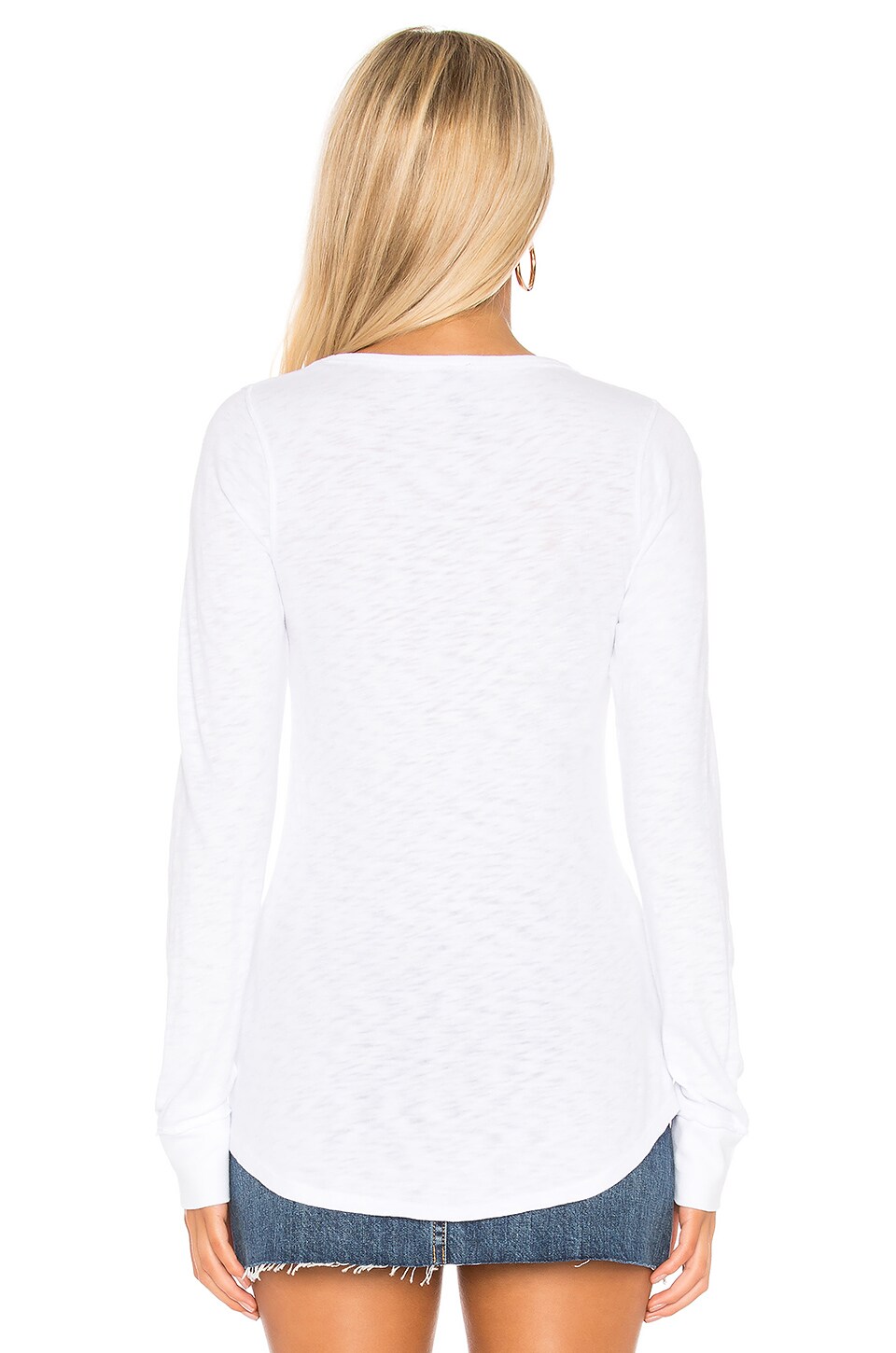 Bobi Vintage Long Sleeve Tee in White | REVOLVE