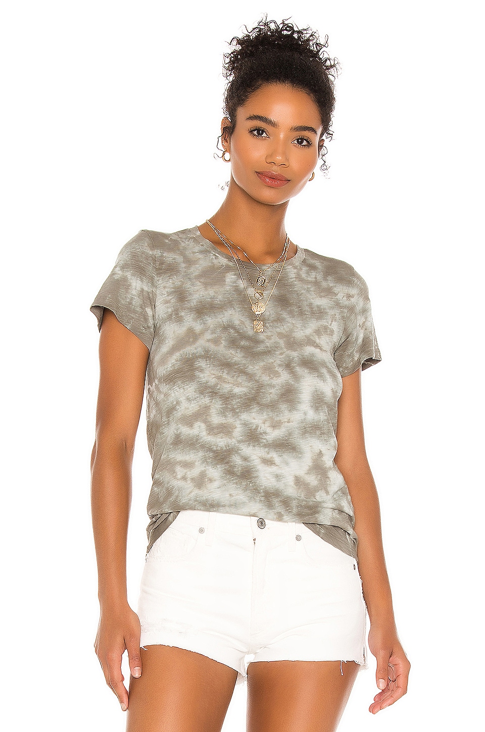 Bobi Venice Tie Dye Tee in Army | REVOLVE