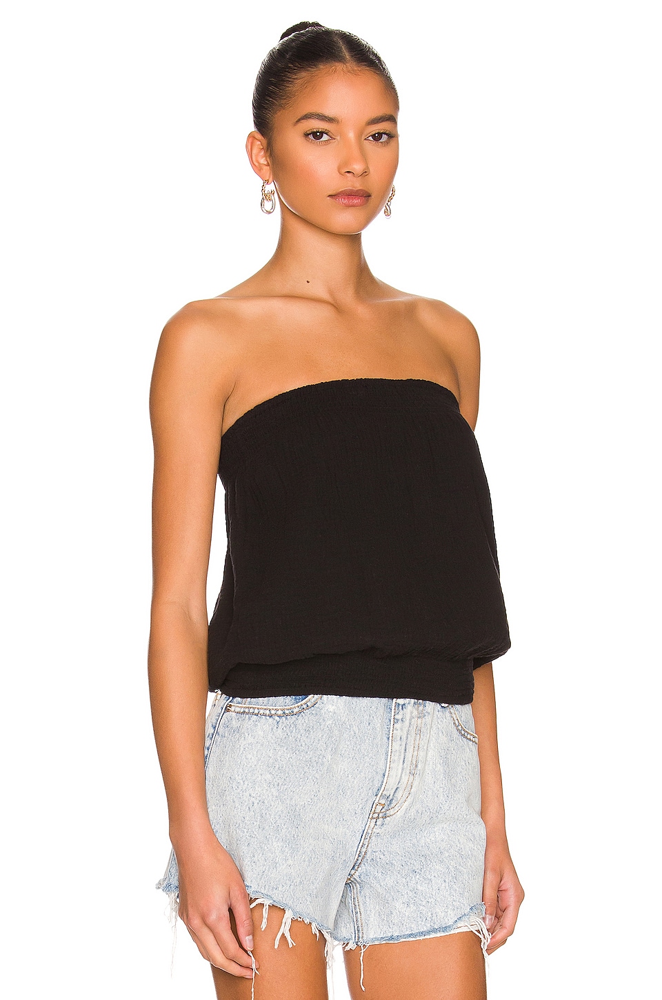 Bobi Strapless Top in Black | REVOLVE