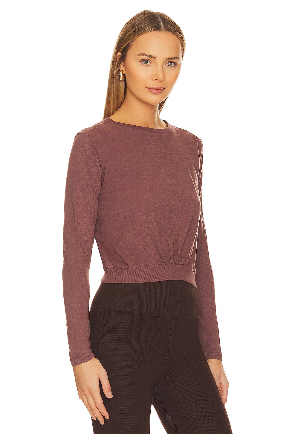 Bobi Long Sleeve Tee in Chicory | REVOLVE