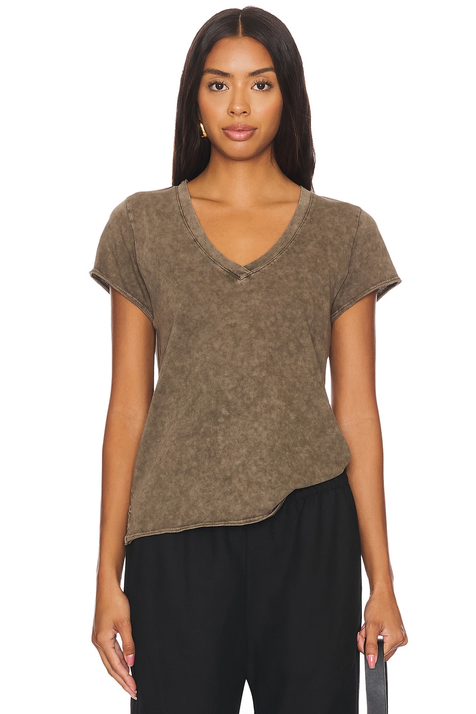 Bobi Short Sleeve Tee in Hazelnut in Hazlenut | REVOLVE