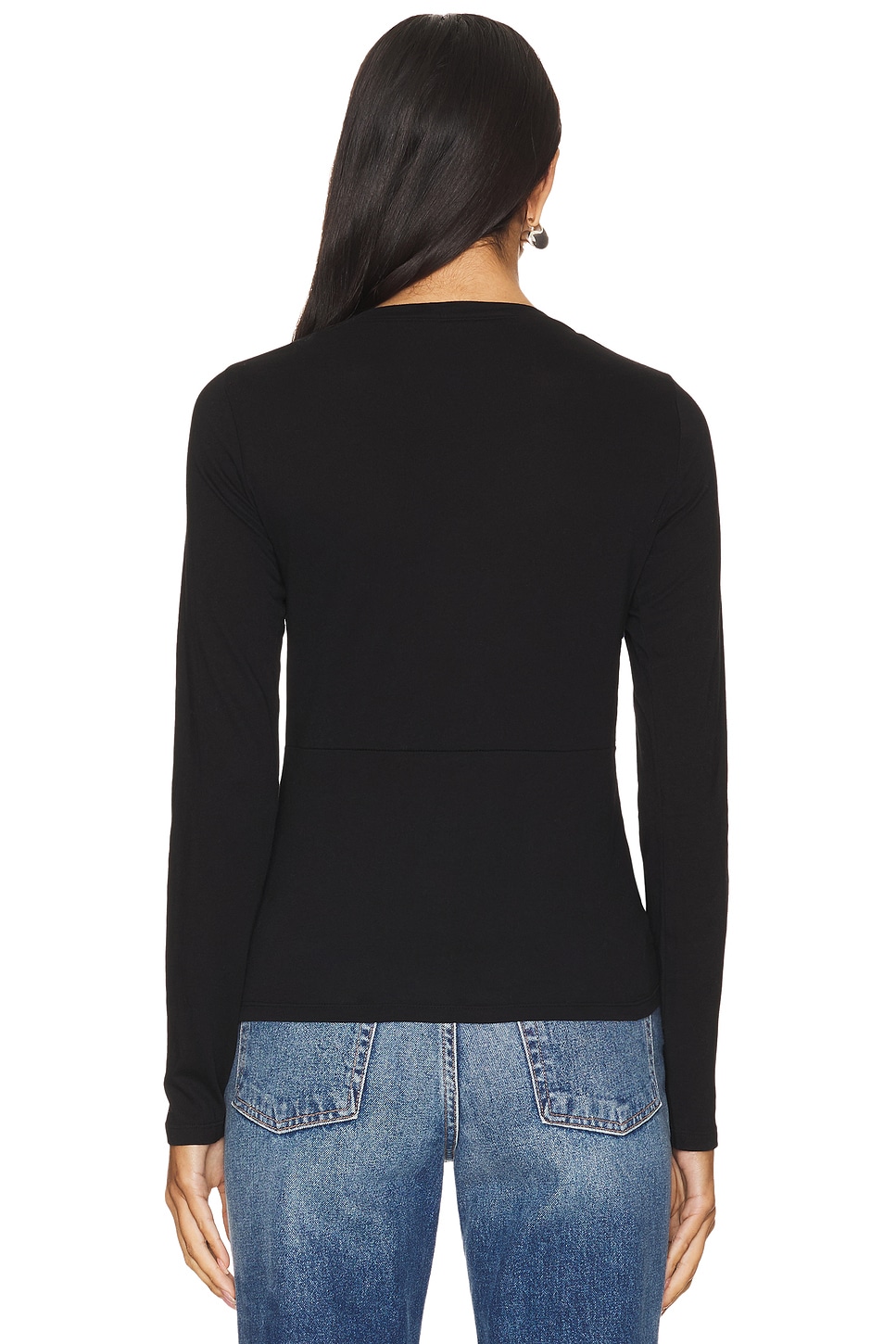 Bobi Long Sleeve Tee in Black | REVOLVE