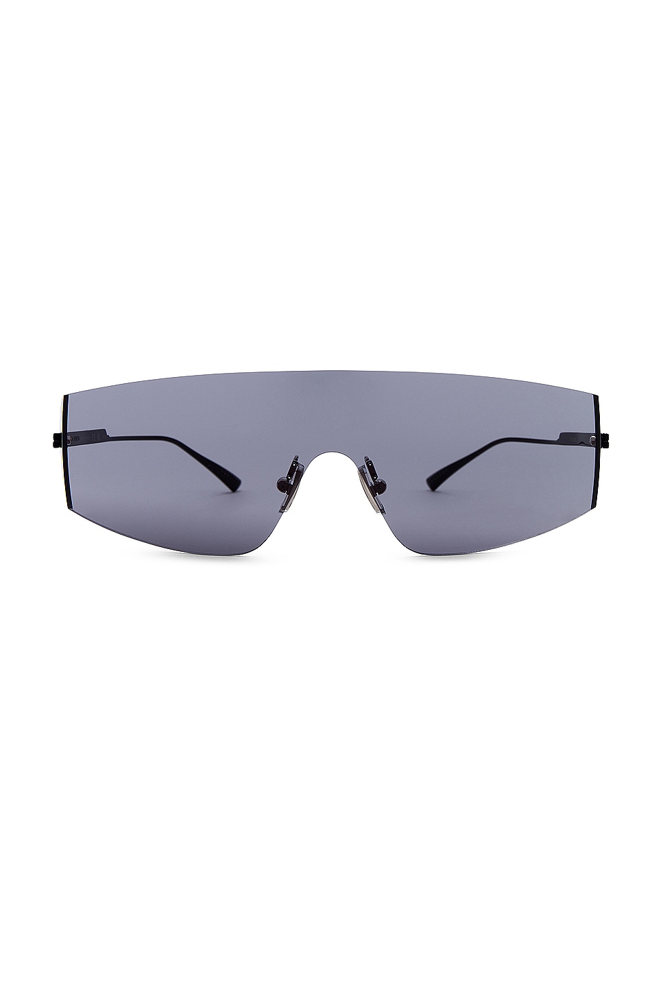 Bottega Veneta Light Ribbon Mask Sunglasses in Black | REVOLVE