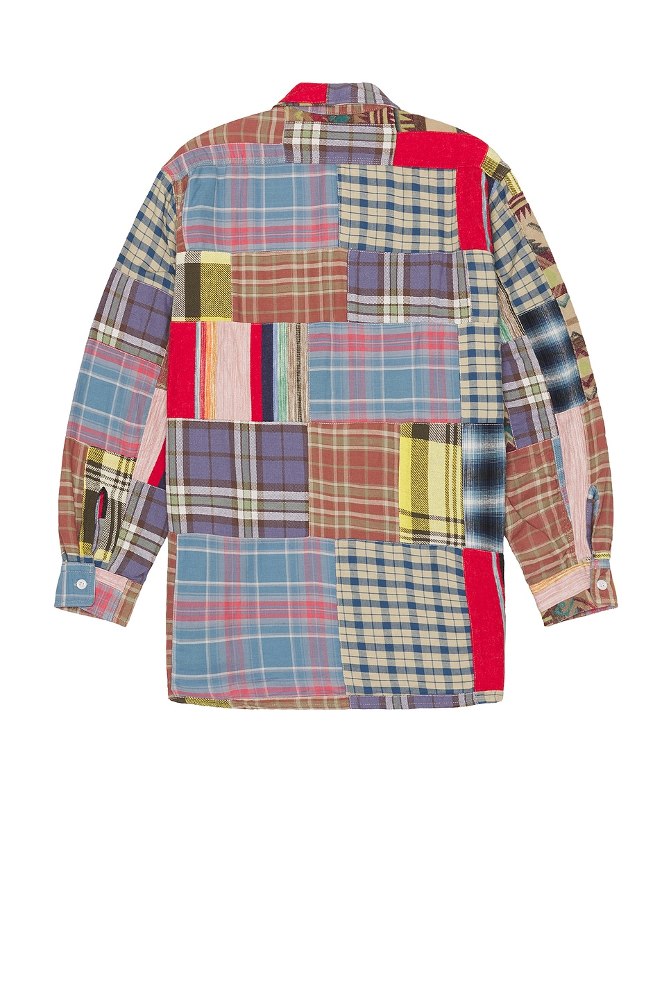 Beams Plus Work Indian Flannel Patchwork in Patchwork | REVOLVE
