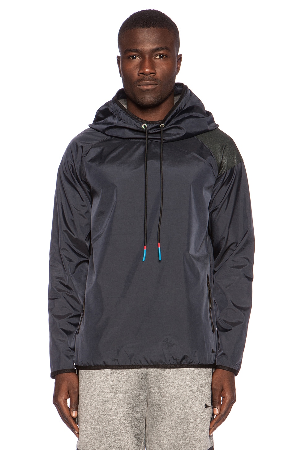 Brandblack Sith Hood Jacket in Navy | REVOLVE