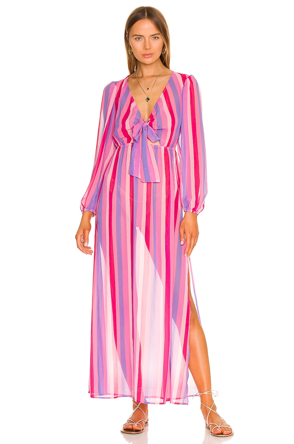 BEACH RIOT Shiloh Dress in Valentines Stripe | REVOLVE