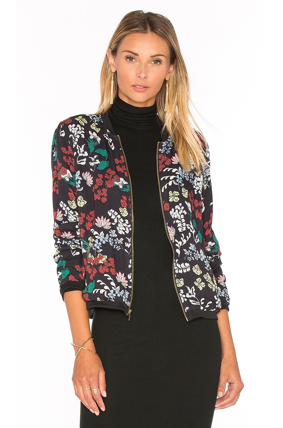 BEACH RIOT Aster Jacket in Black Floral | REVOLVE